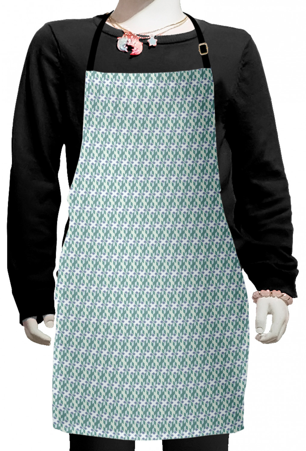 Geometric Kids Apron, Cubes with Small Squares Dimensional Illusion ...