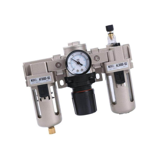 SMC Type 3 Unit Combo Compressed Air Filter Regulator Valve AC3000-03 ...