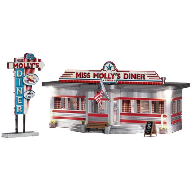 Woodland Scenics® "Miss Molly's Diner" Built-&-Ready® Structure, N ...