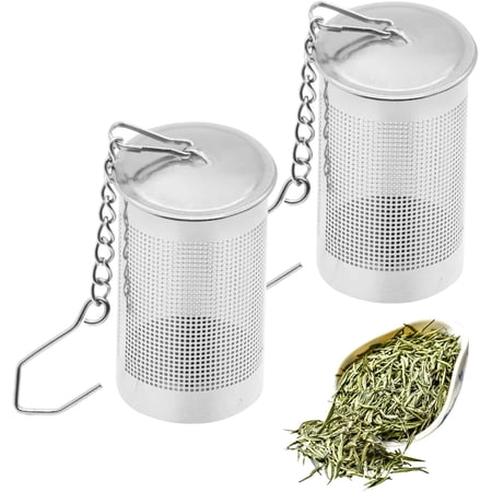 2 Pack Tea Strainer, Stainless Steel Mesh Tea Ball, Ultra-Fine Mesh ...