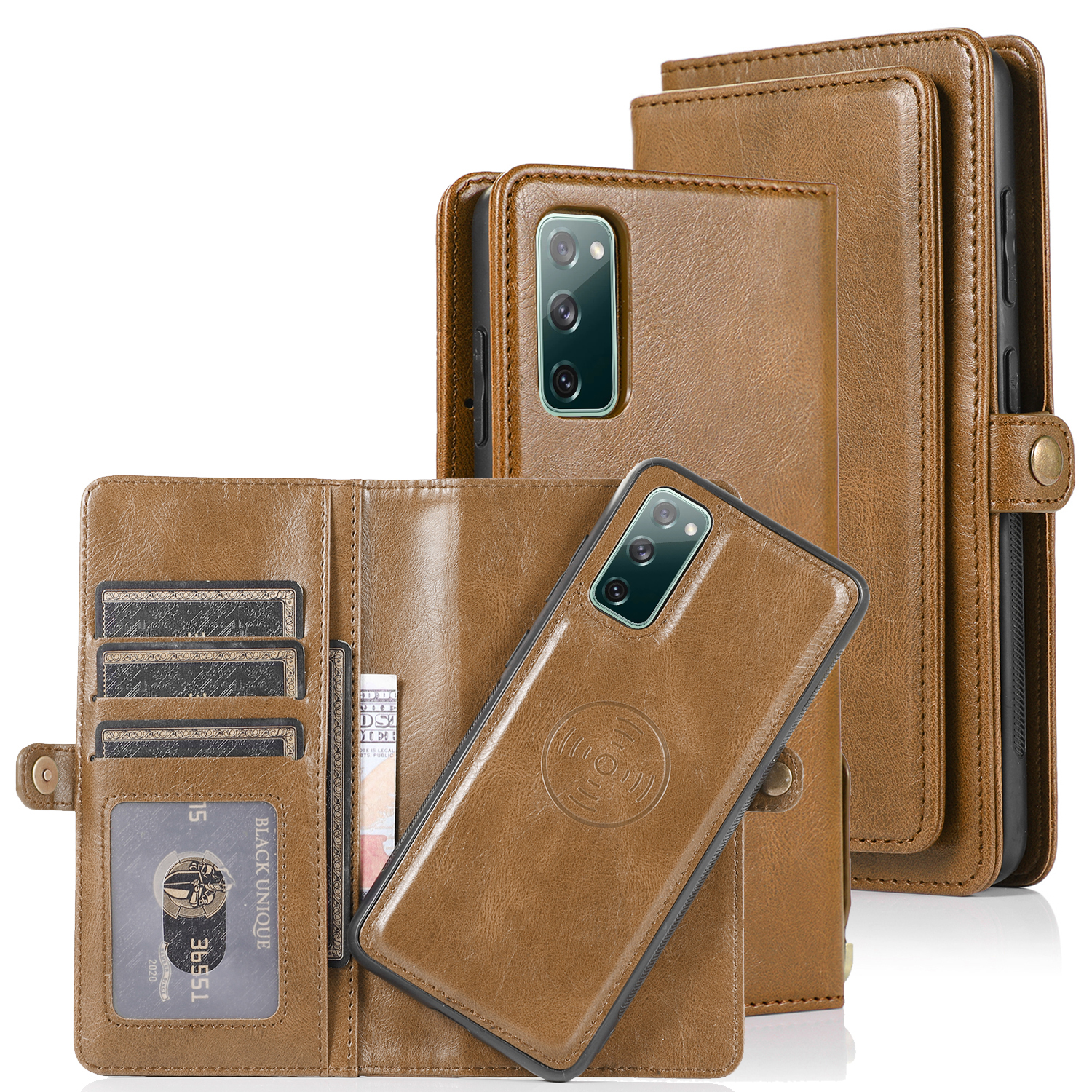 Galaxy S20 FE 5G Case, Allytech Multi-Function 2-in-1 Detachable Back Cover Multiple Credit ...