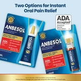 Anbesol Gel Instant Oral Pain Relief 0.33 oz for Toothache Canker Sores ...