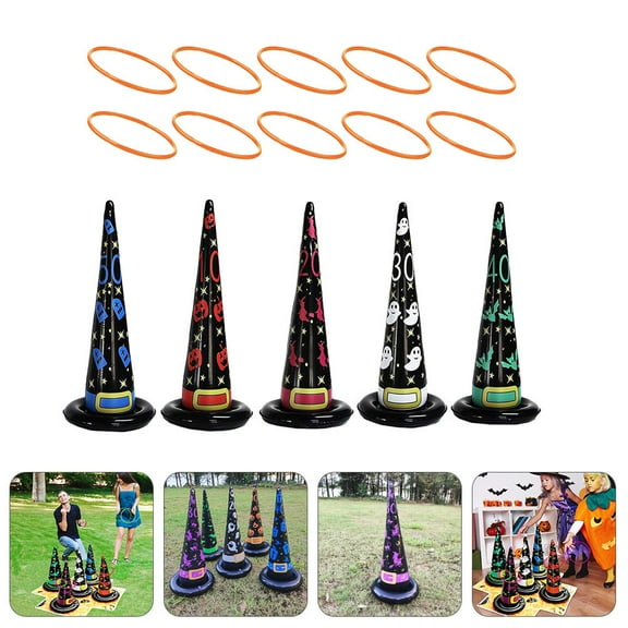 Jumbo Outdoor Inflatable Pizza Toss Game for Kids & Families, Large 4 ...