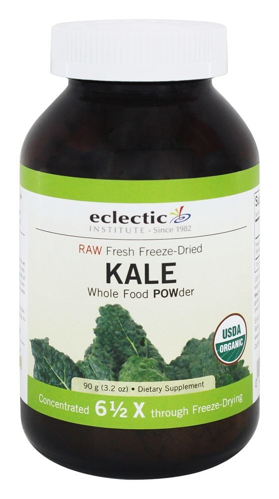 Eclectic Institute - Kale Powder Raw Fresh Freeze-Dried - 90 Grams ...