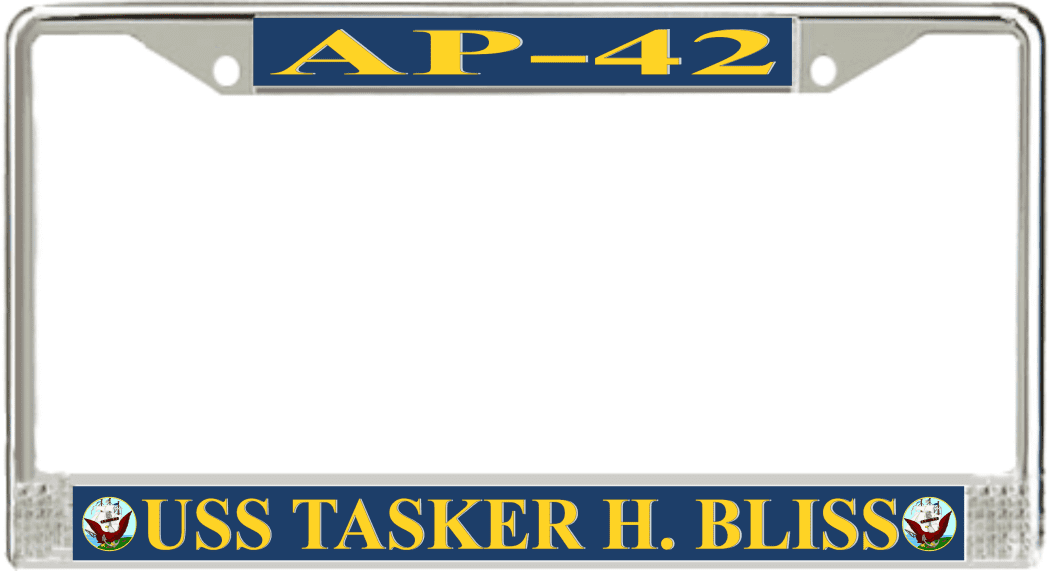 USS Tasker H. Bliss AP-42 License Plate Frame - Walmart.com