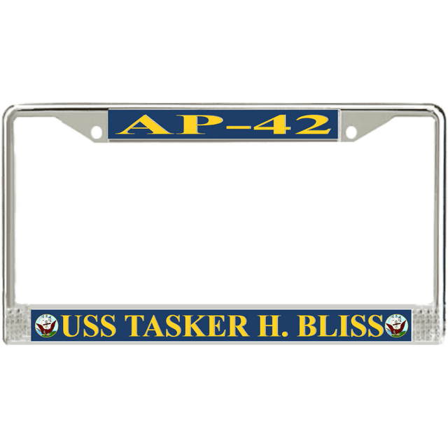 USS Tasker H. Bliss AP-42 License Plate Frame - Walmart.com