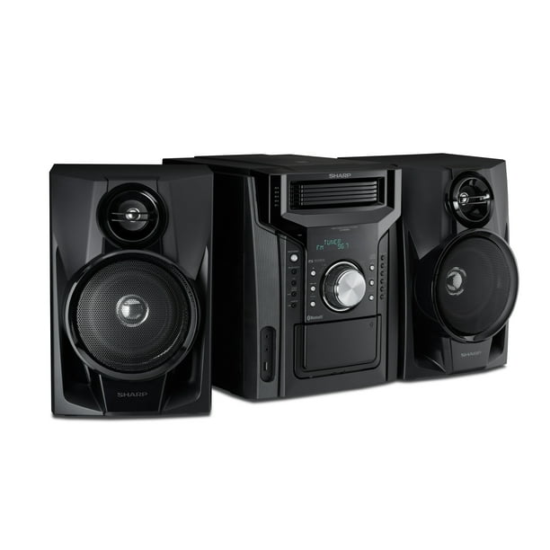 Sharp CD-BH950 240W 5-Disc Mini Shelf Speaker System with Cassette ...