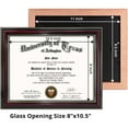GraduationMall Glossy Cherry Wood Diploma Frame 8.5 x 11, Graduation ...