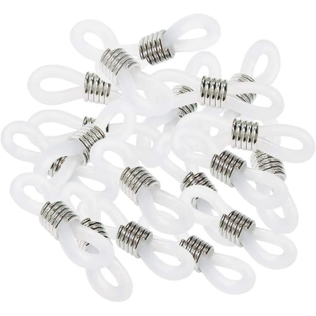 40 Pieces Eyeglass Chain Ends Adjustable Rubber Spectacle End ...