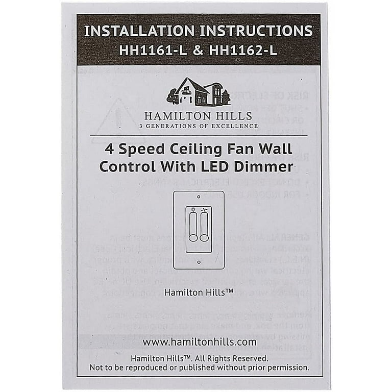 Hamilton Ceiling Fan Parts | Shelly Lighting
