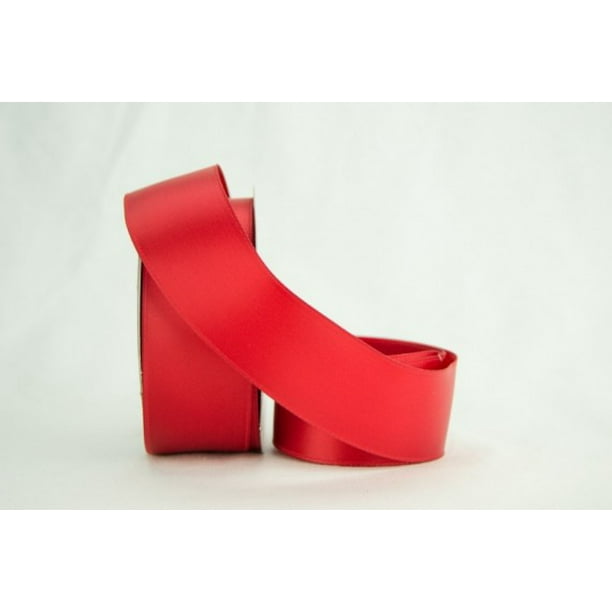 Ribbon Bazaar Wired Double Faced Satin 5/8 inch Red 25 yards Ribbon ...