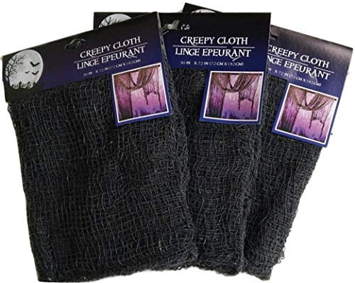 Creepy Cloth Scary Spooky Halloween Decoration (3 Pack, Grey) - Walmart.com