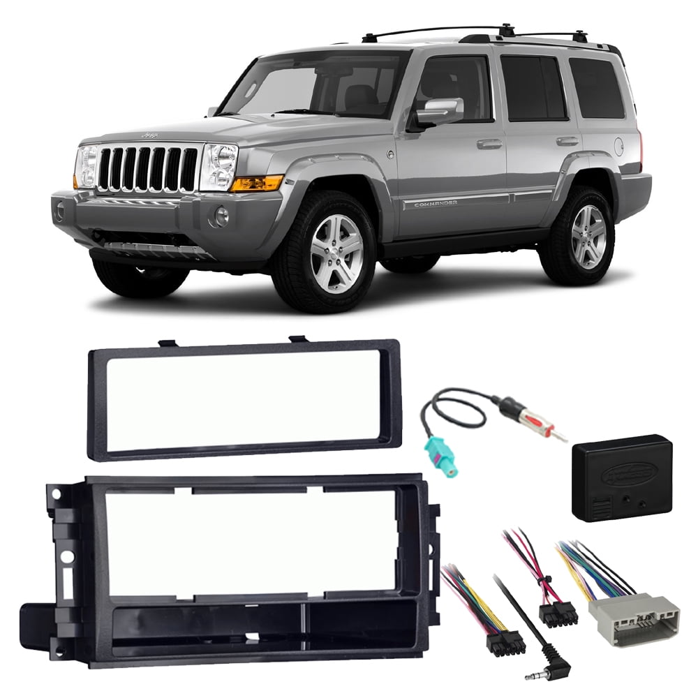Jeep Commander 2008-2010 Single DIN Stereo Harness Radio Install Dash ...
