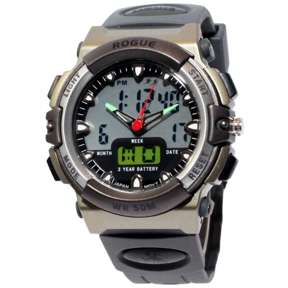 Rogue RG10148GY Men's Sport Chronograph Analog Digital Watch - Walmart.com
