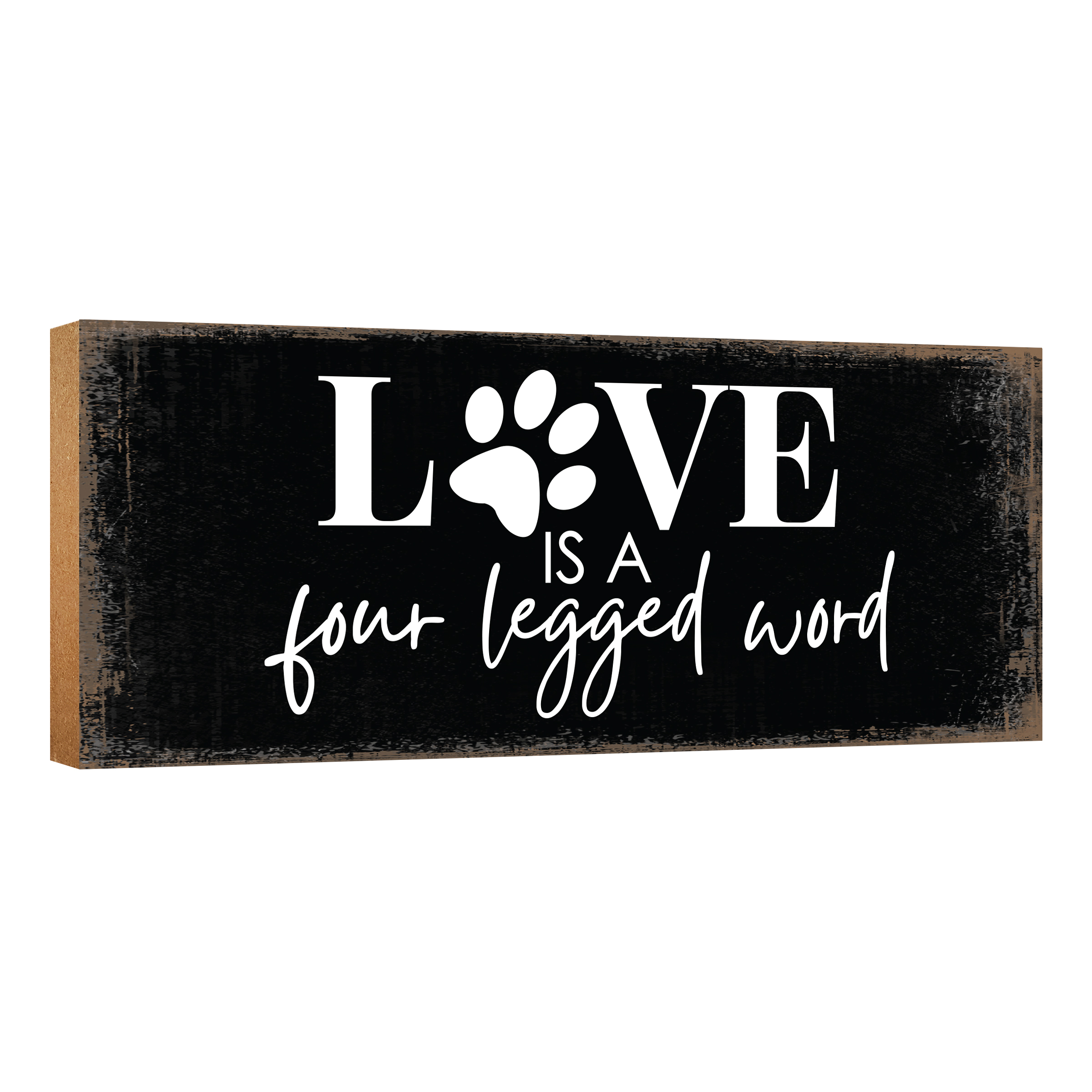 LifeSong Milestones Inspirational Dog Sign Wooden Tabletop Decor for ...