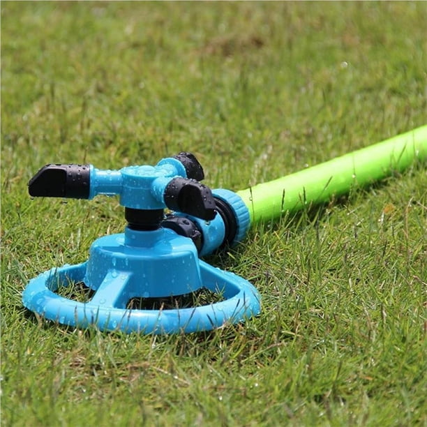 360 Degree Automatic Garden Sprinklers Watering Grass Lawn Rotary water ...