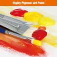 Acrylic Paint Set 24 Colors 0.74 oz 22 ml Tubes for Canvas Wood Fabric ...