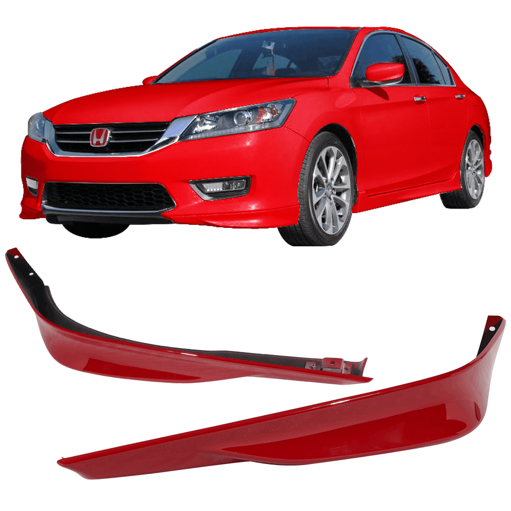 Compatible with 13-15 Honda Accord Sedan 4Dr HFP Style 2PC Front Lip ...