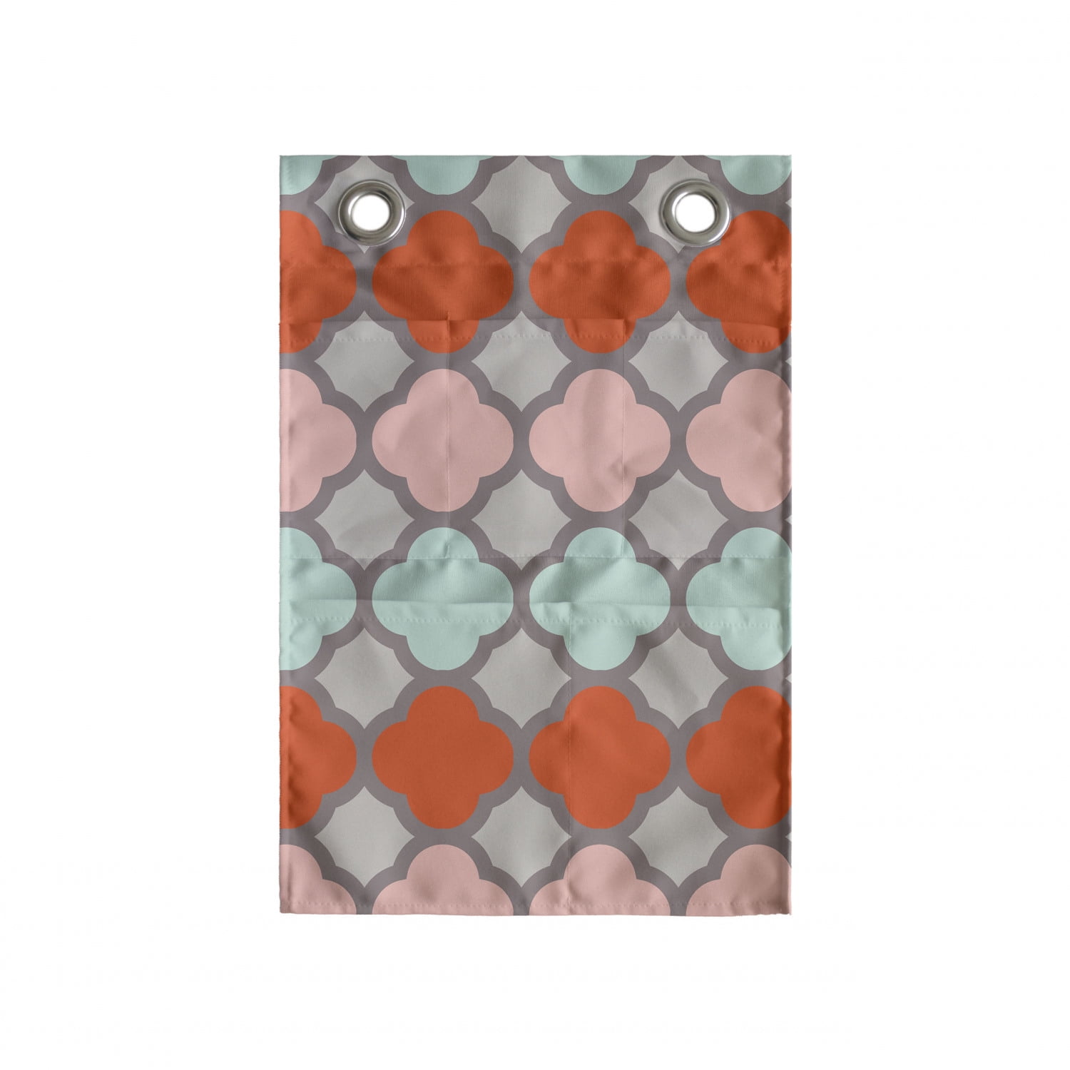 Quatrefoil Hanging Pocket Organizer, Colorful Folkloric Eastern Pattern ...