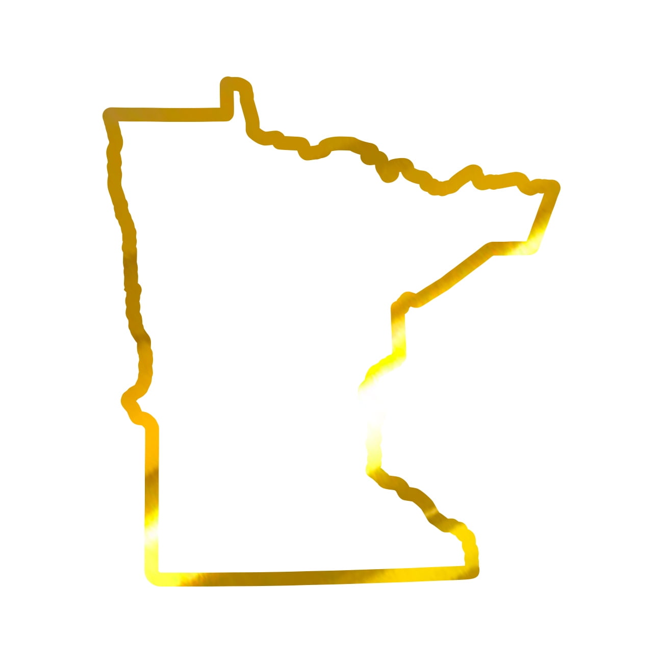 Minnesota Outline Sticker Decal Die Cut - Self Adhesive Vinyl ...