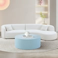 35.43 inch Round Coffee Table, Contemporary Cocktail Table with ...