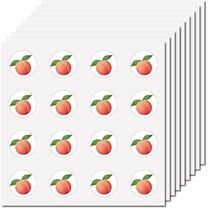 DIY 128 Pcs Cartoon Peach Sticker Fruit Stickers Vinyl Waterproof Self ...