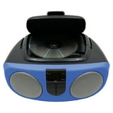Proscan Portable CD Radio Boombox, Blue, PRCD243M - Walmart.com