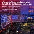 American Flag String Lights, 420 LED USA Flag Net Light Waterproof ...
