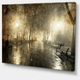 Design Art Night Alley with Lights Photography Landscape Canvas Art ...