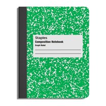 Staples Composition Notebook 7.5" x 9.75" Graph Ruled 80 Sheets Black ...