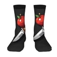 Four Seasons Universal Socks 2 Pairs Unisex Trendy Socks with Bold Red ...
