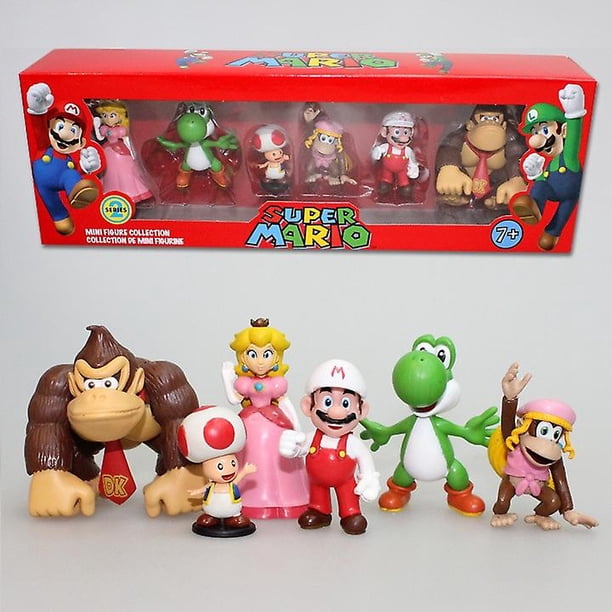 Super Mario Bros. Pvc Figure, 6 Pieces/batch, 3-7 Cm, Action Toy ...