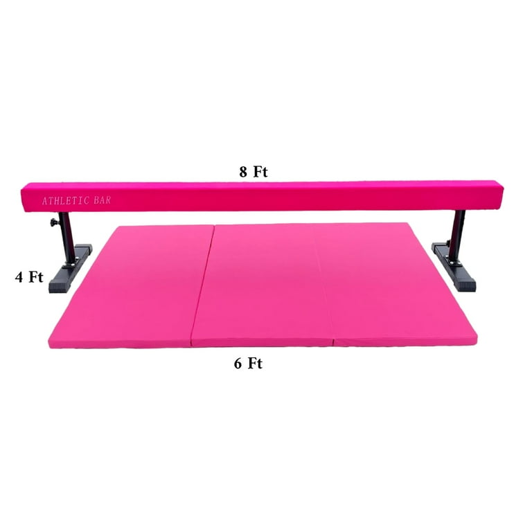 Pink Balance Beam With Mat - The Best Picture Of Beam