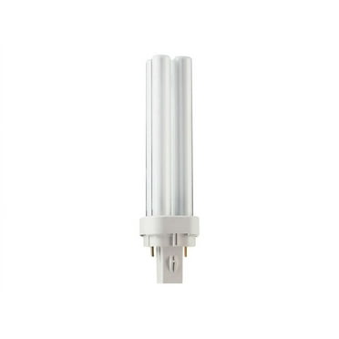 Philips 13W PL-C Double Tube 2-Pin Fluorescent Light Bulb, 4100K Cool ...