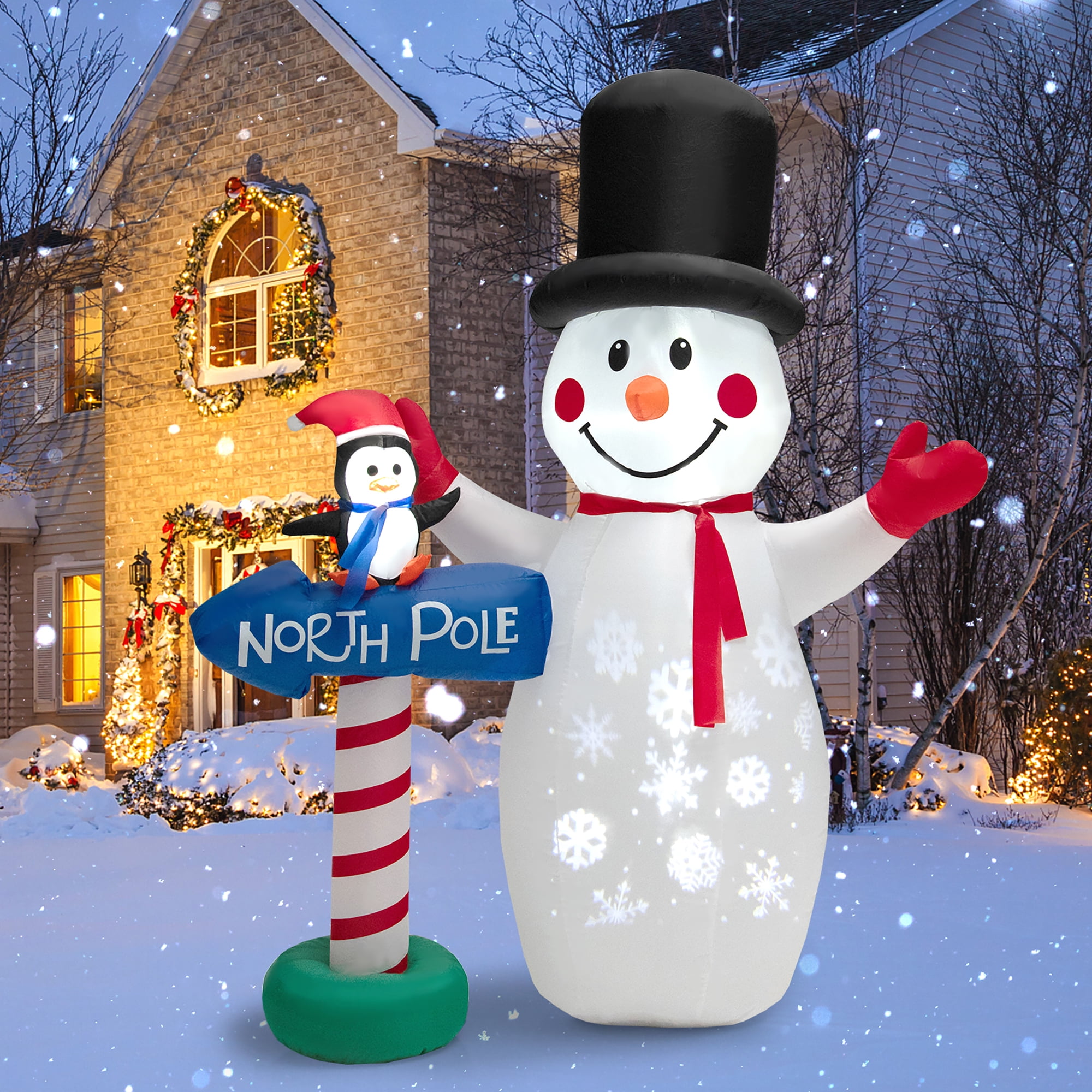 Click here for Gymax 6ft Inflatable Christmas Snowman Outdoor Yar... prices