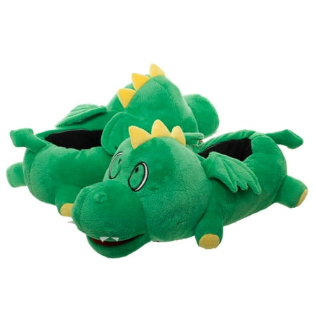 Bioworld - Green Light Up Dragon Slippers LED Slippers Dragon Slippers ...