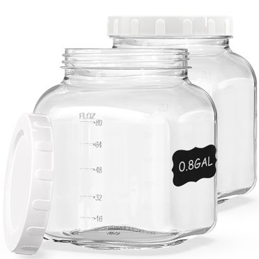 Glass Food Storage Containers with Snap Lids- 10 Piece Set by Chef ...