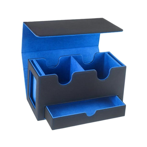 Yinanstore Card Deck Box Holds 320+ Cards PU Leather Organization with ...