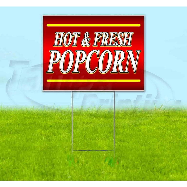Fresh Popcorn Sign