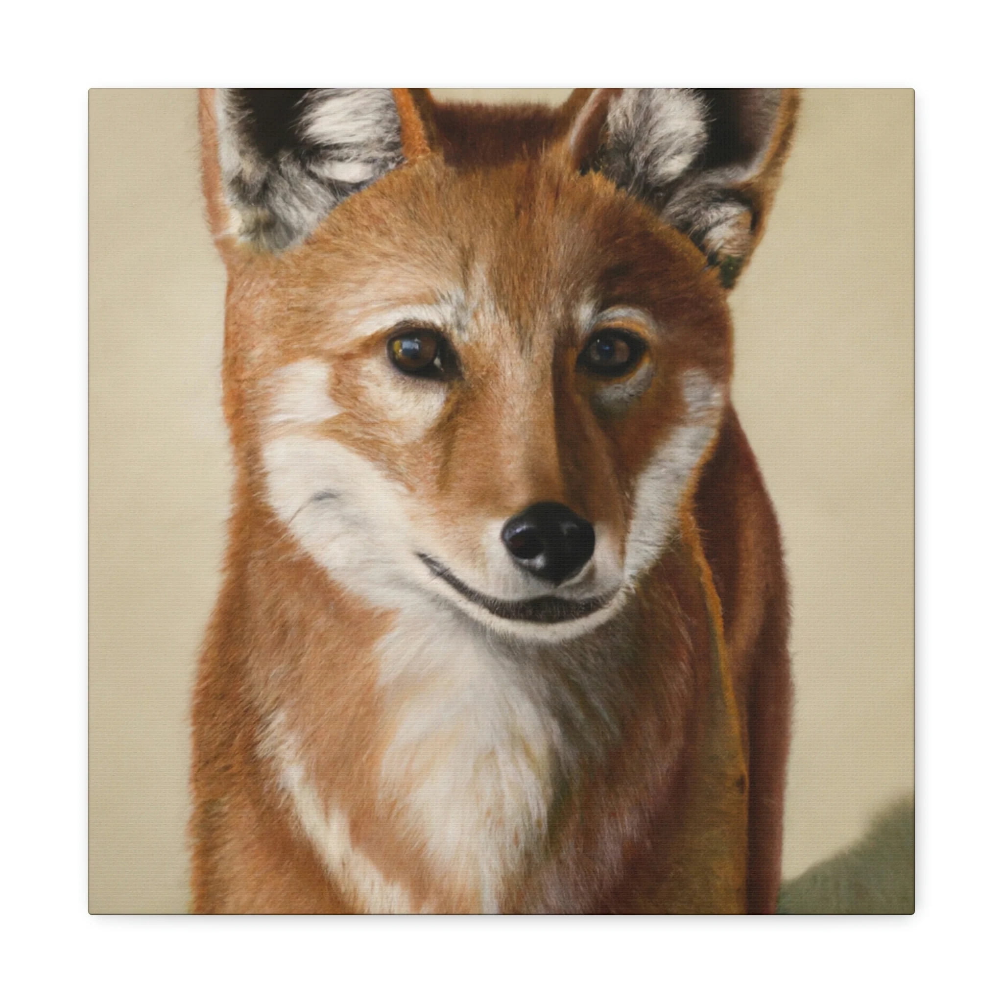 Dhole in Hyperrealism - Canvas - Walmart.com