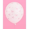 12 inch bow latex balloons 24 pieces, pink balloons for bachelorette ...