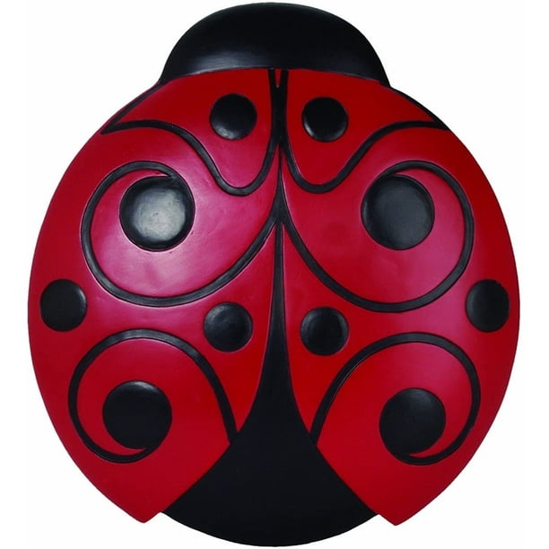 Red and Black Ladybug Decorative Garden Stone - Walmart.com