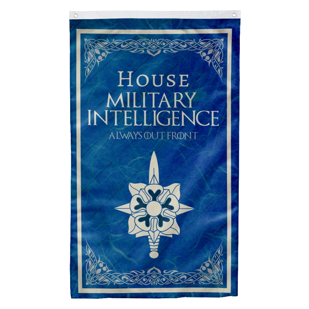 Cayyon House Militart Intelligence Flag 3x5Feet Military Banner with 2 ...