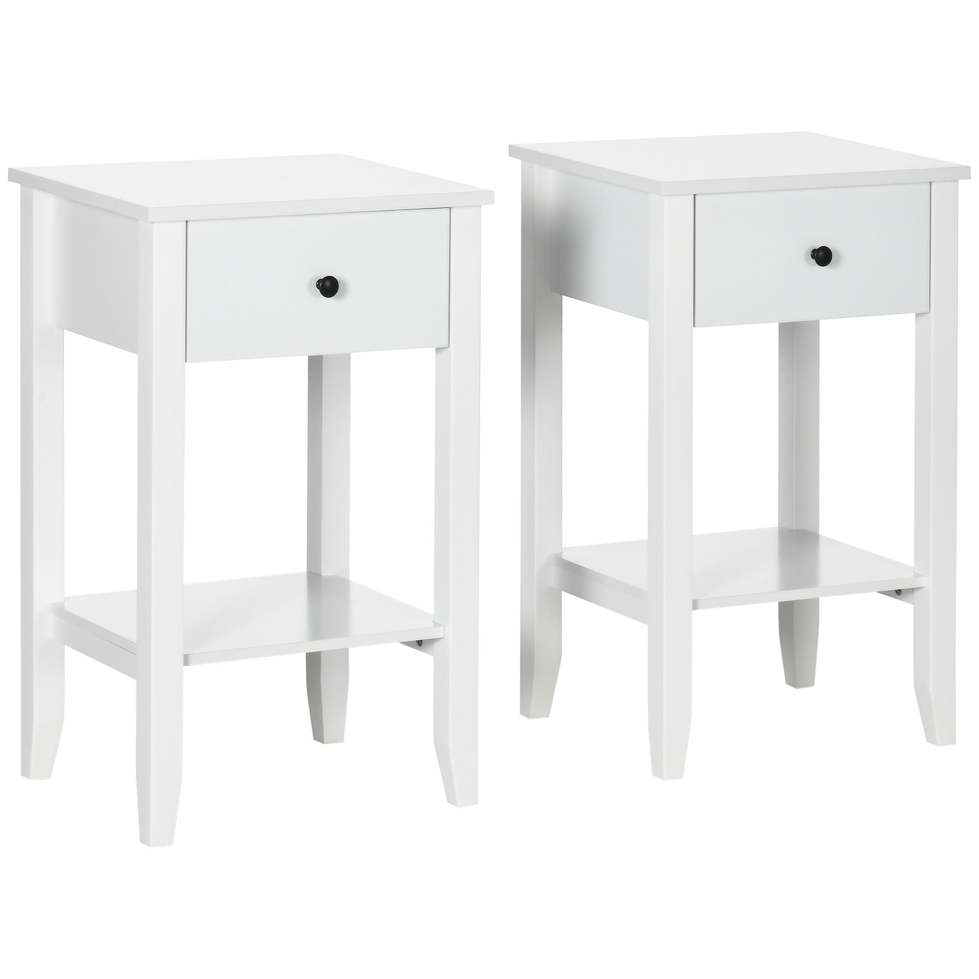 Click here for Homcom Side Table Set Of 2  End Tables With Drawer... prices