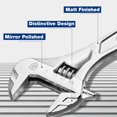 Adjustable Wrench, 6-inch Spanner with Inch/Metric Scale, Cr-V , Plated ...