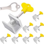 Sliding Window Lock, 1/2 in., Diecast Construction, White, For Vinyl ...