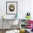 Stupell Industries Green & Pink Ballerina Black Framed Print Under ...