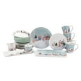 Bico Ceramic Dinnerware, 11 inch Nordic Village Dinner Plates, Set of 4 ...