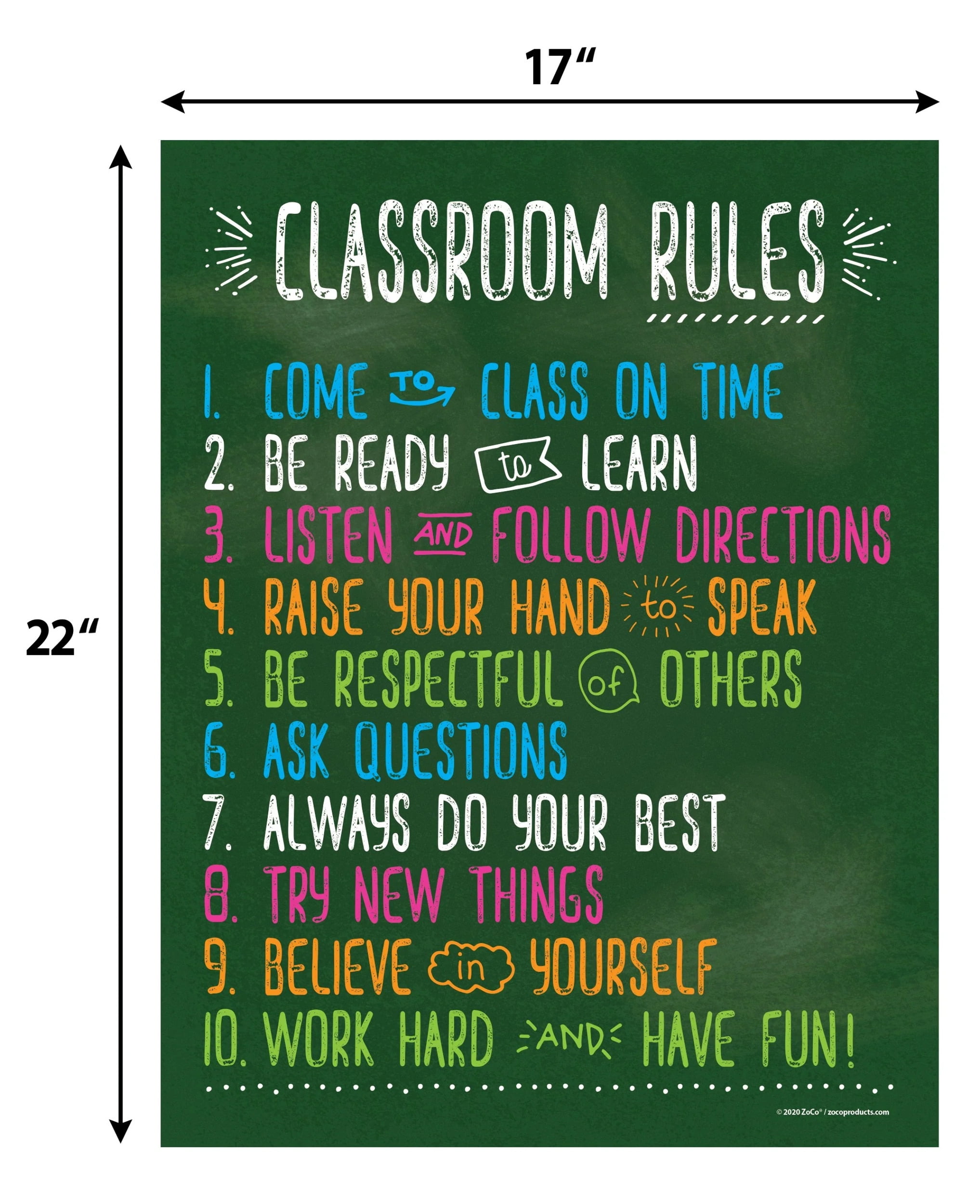 5 Classroom Rules Middle School