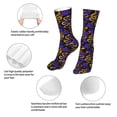Gaeub Golden Snake And Purple Rose Print Sports Socks,No Heel Casual ...